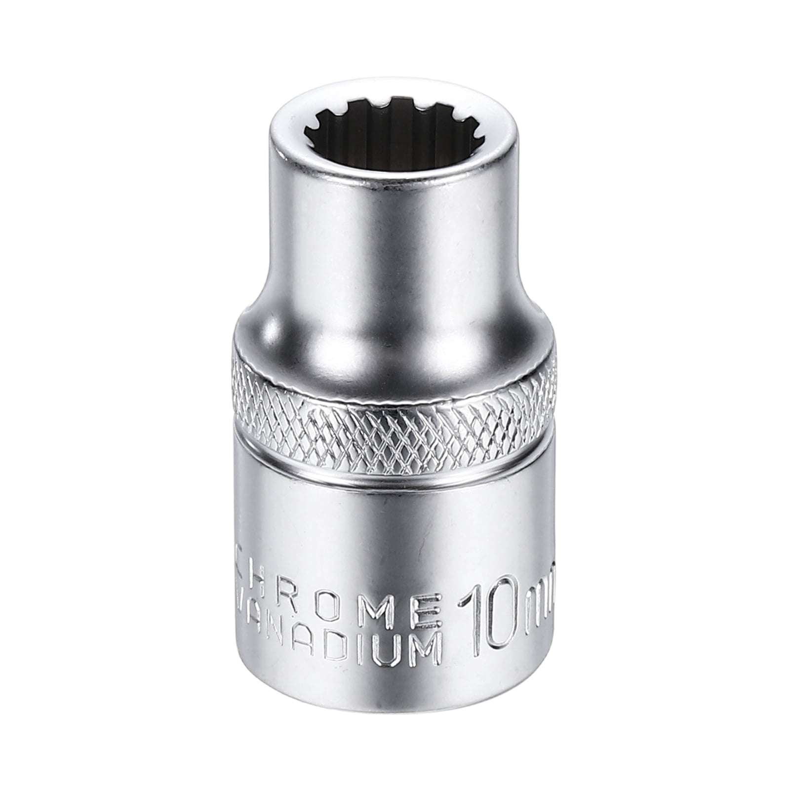 Uxcell 12 Points Socket 1/2" Drive 10mm Metric Shallow Socket 1.5 ...
