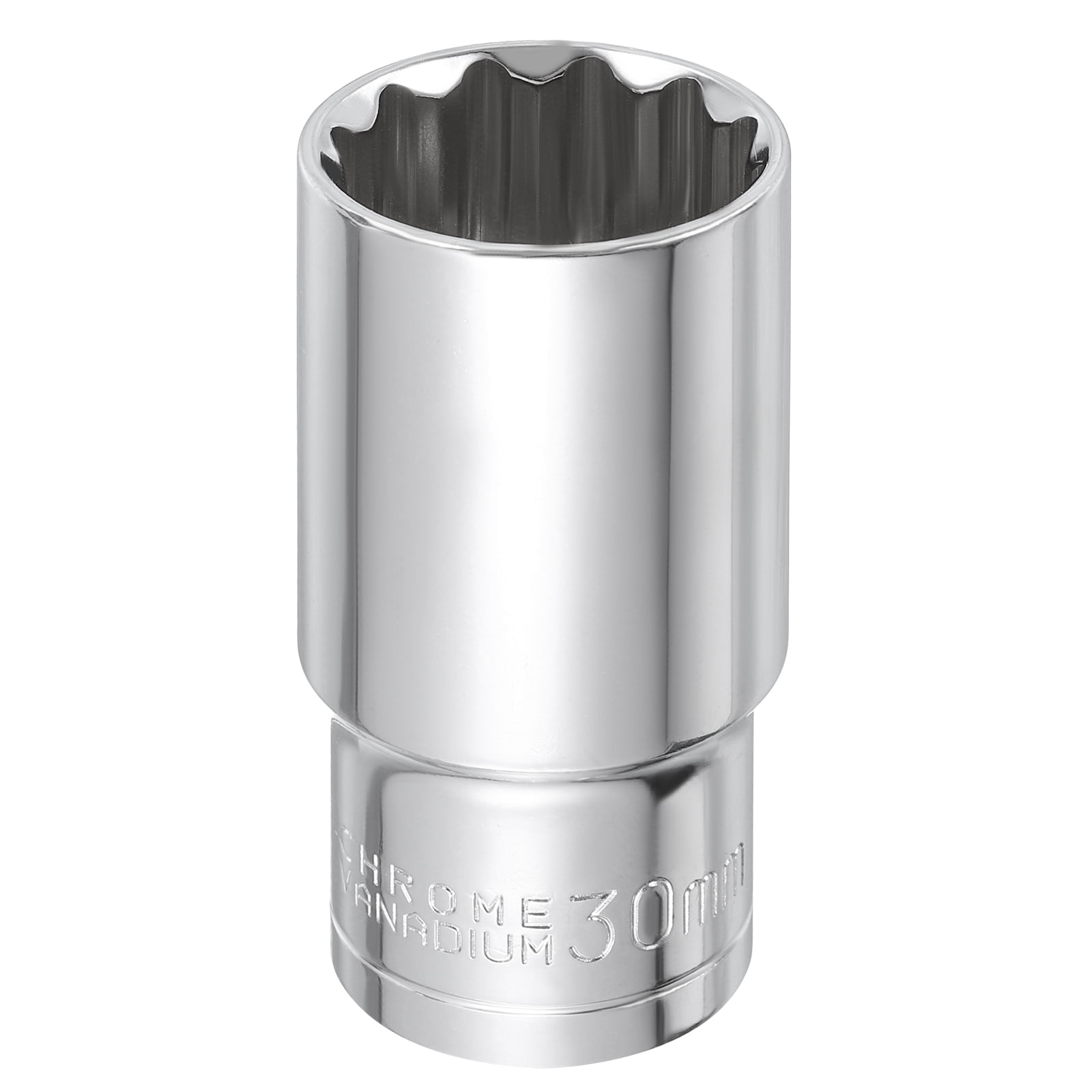 Uxcell 12 Points Socket 1/2" Drive 30mm Metric Deep Impact Socket ...
