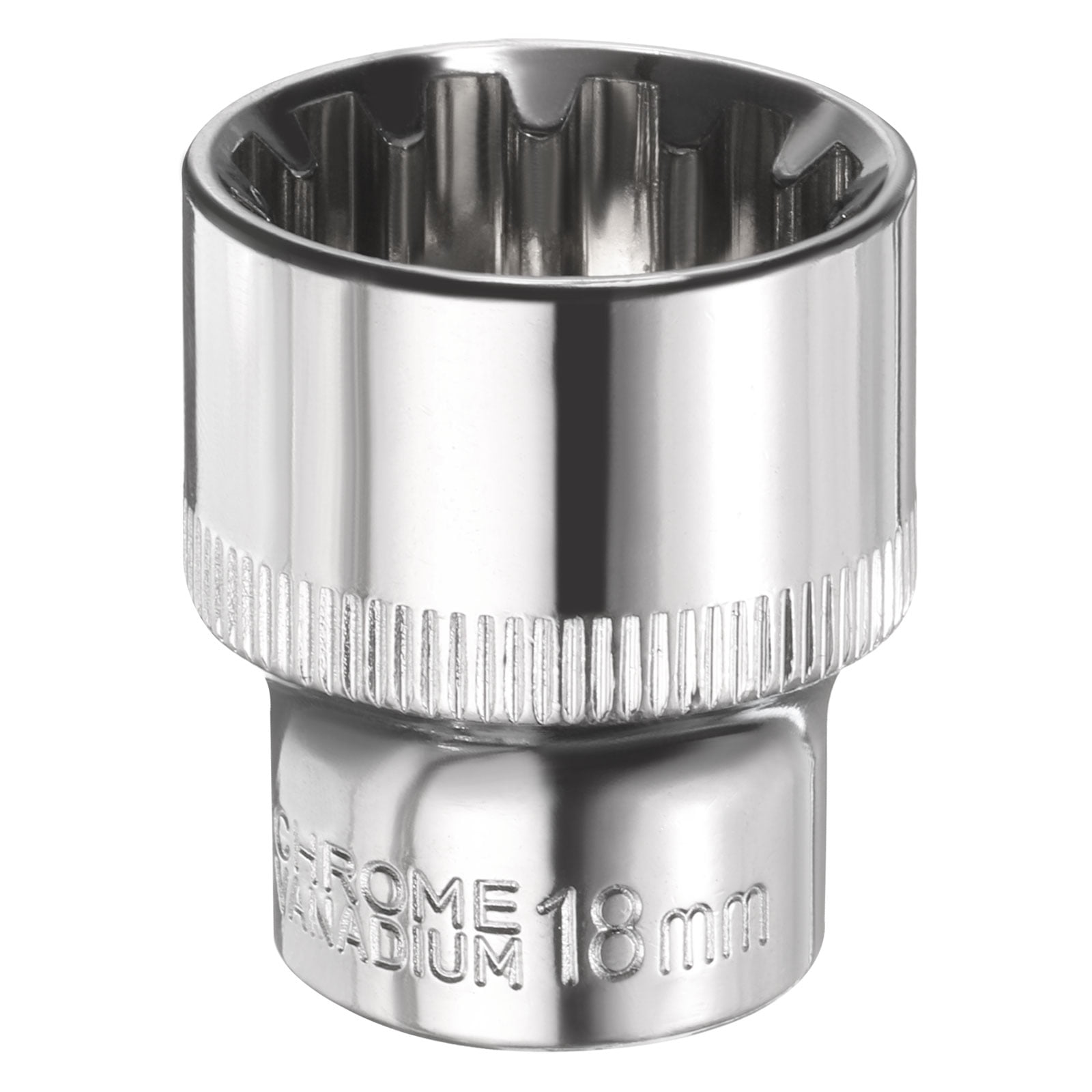 Uxcell 12 Points Socket 3/8" Drive 18mm Metric Shallow Impact Socket ...