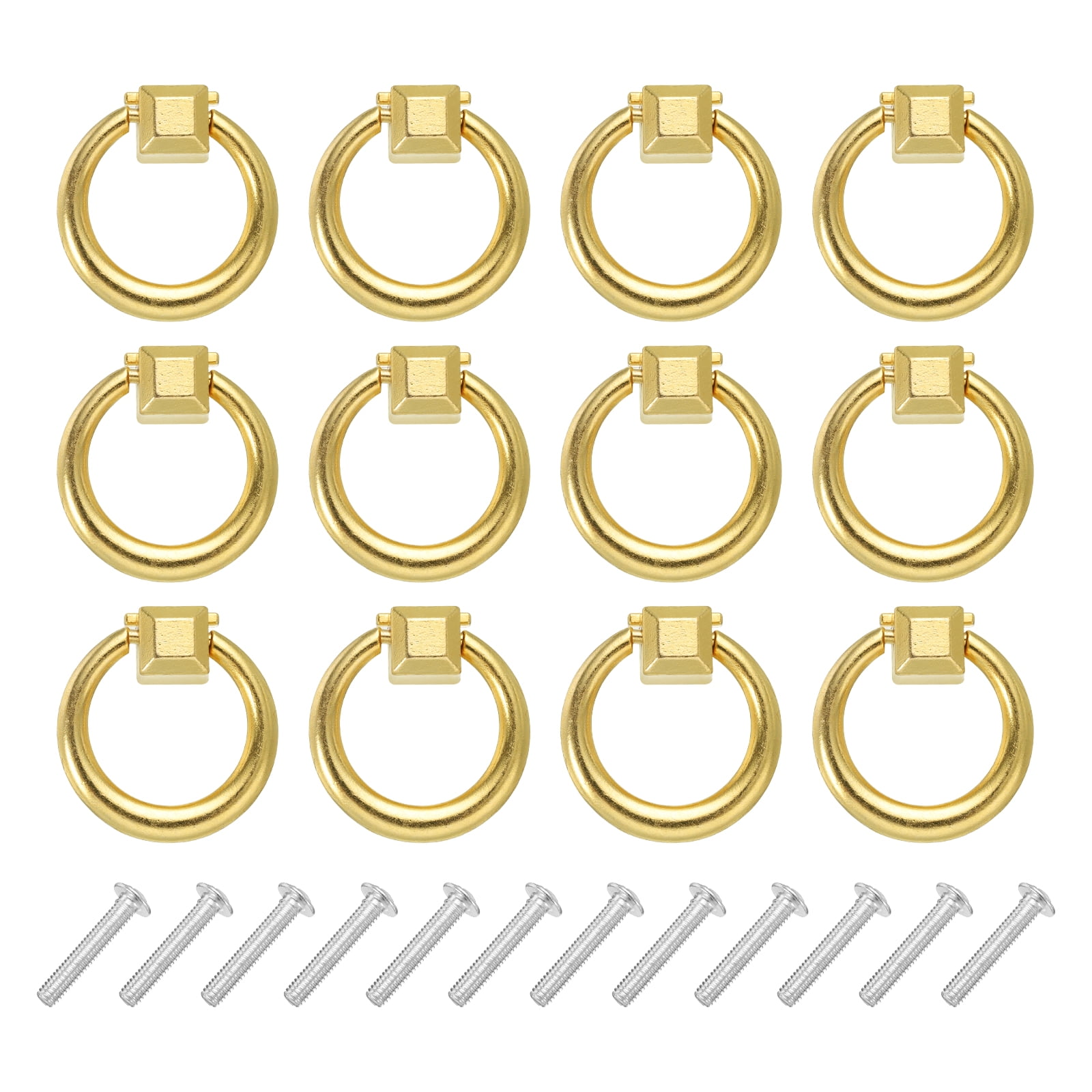Uxcell 12 Sets Modern Drawer Pull Handles with Screws for Dresser ...