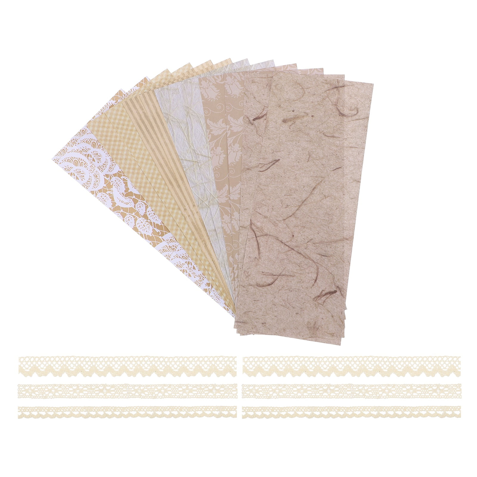 Uxcell 12 Sheets Scrapbook Textured Paper, Orange Scrapbooking Paper ...