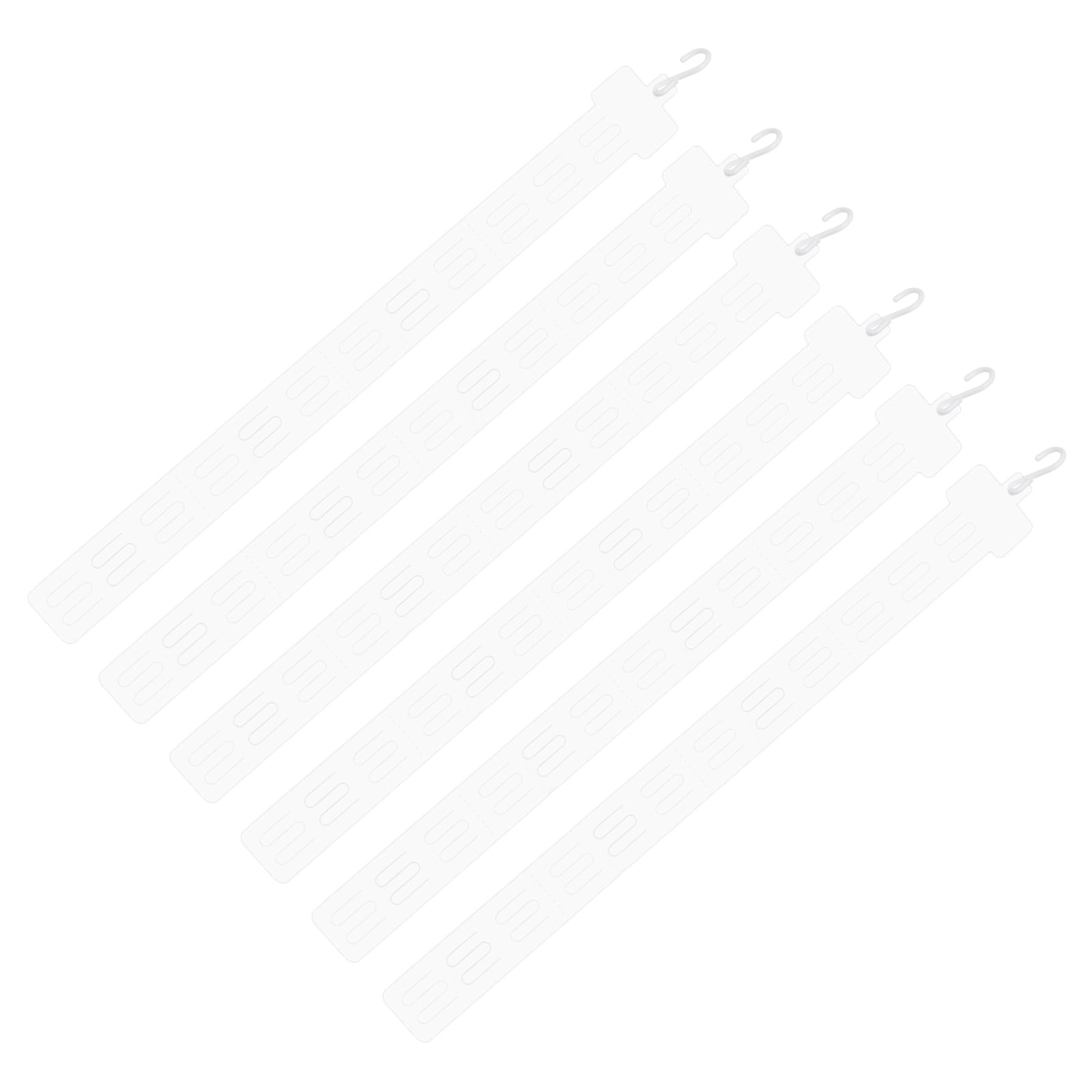 Uxcell 12 Station Hanging Strips with Hook, Merchandise Display Plastic ...