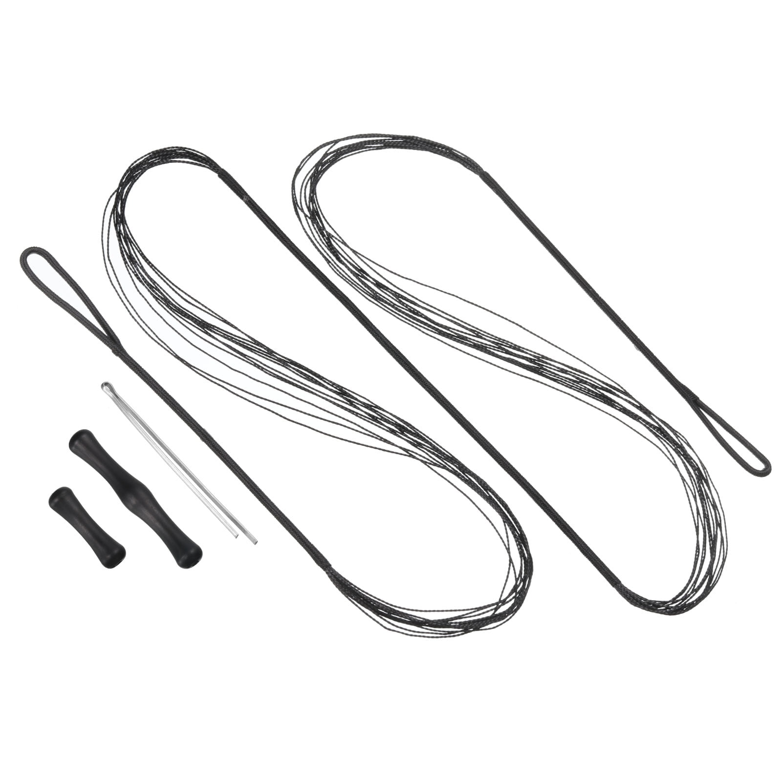 Uxcell 12 Strands Bow String Replacement with Bowstring Finger Guards ...