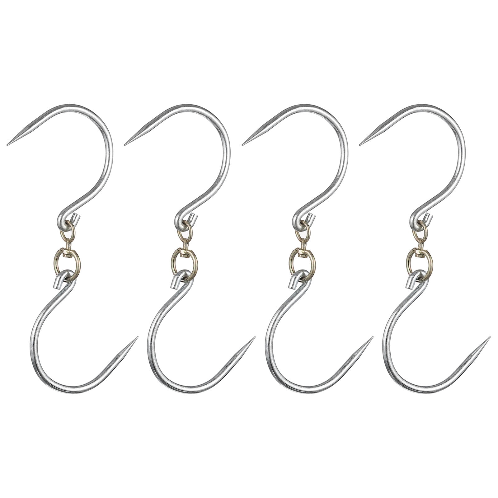 Uxcell 12'' Swivel Meat Hook, 0.34'' Thickness Galvanized Processing ...