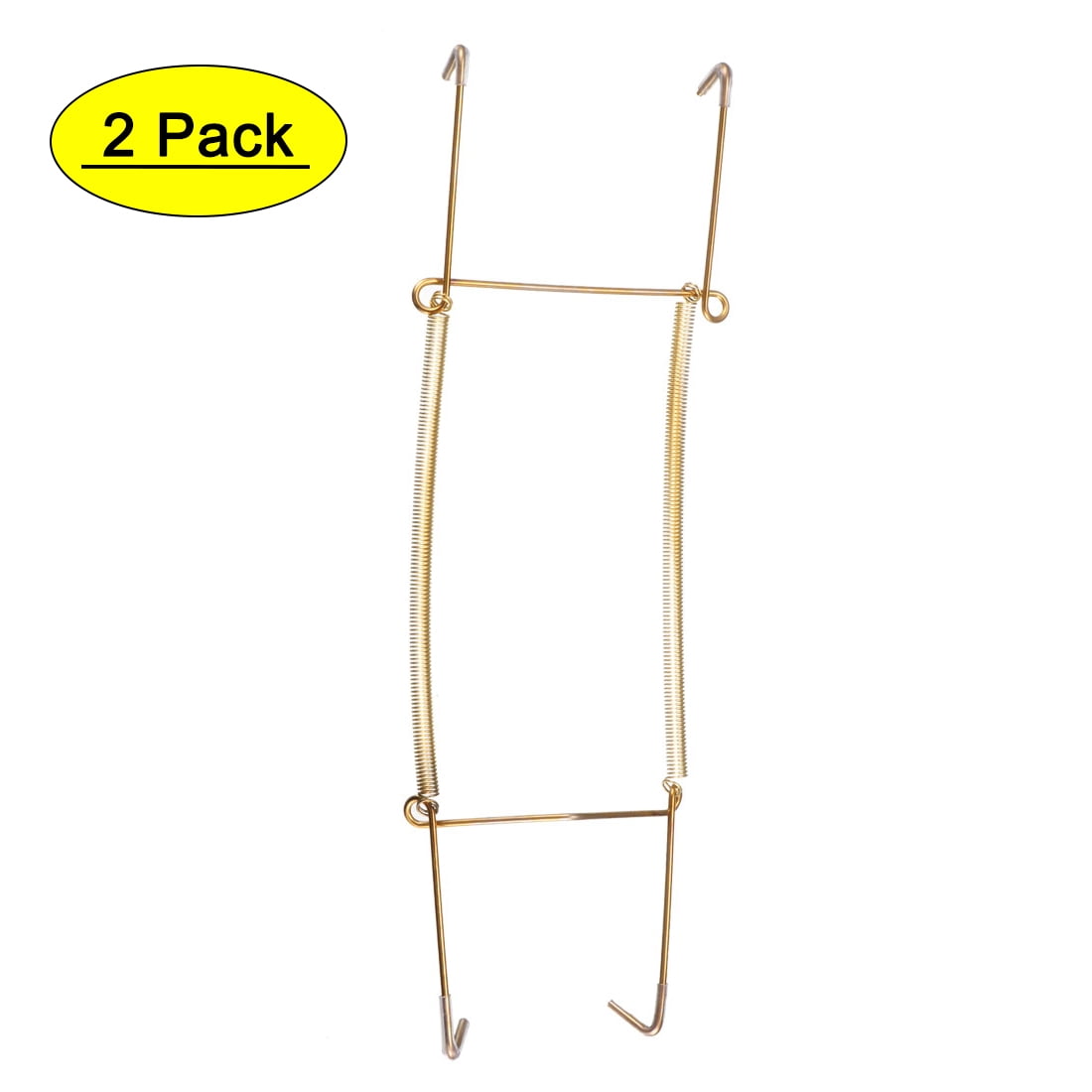 Uxcell 12" U Type Plate Hanger Stainless Steel Iron Zinc Plated 2 Pack ...