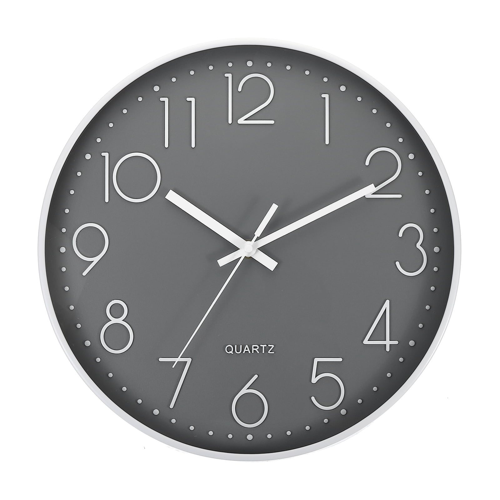 Uxcell 12" Wall Clock Battery Operated Silent Non Ticking Round Clock ...