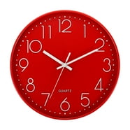 Sharp Atomic Analog Wall Clock – 10.5” Suspended Glass Face - Sets ...