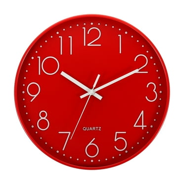 Sharp Atomic Analog Wall Clock – 10.5” Suspended Glass Face - Sets ...