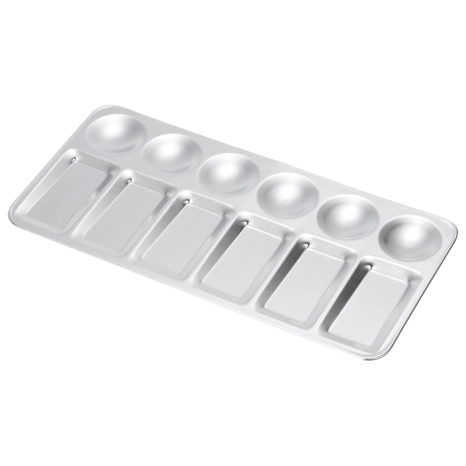 Uxcell 12 Well Paint Tray Palette Washable Paint Palette Aluminum Paint ...