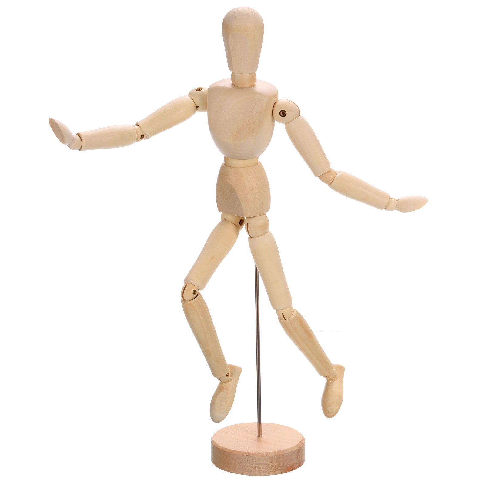 Uxcell 12" Wooden Mannequin Figure, Artist Drawing Manikin Model ...