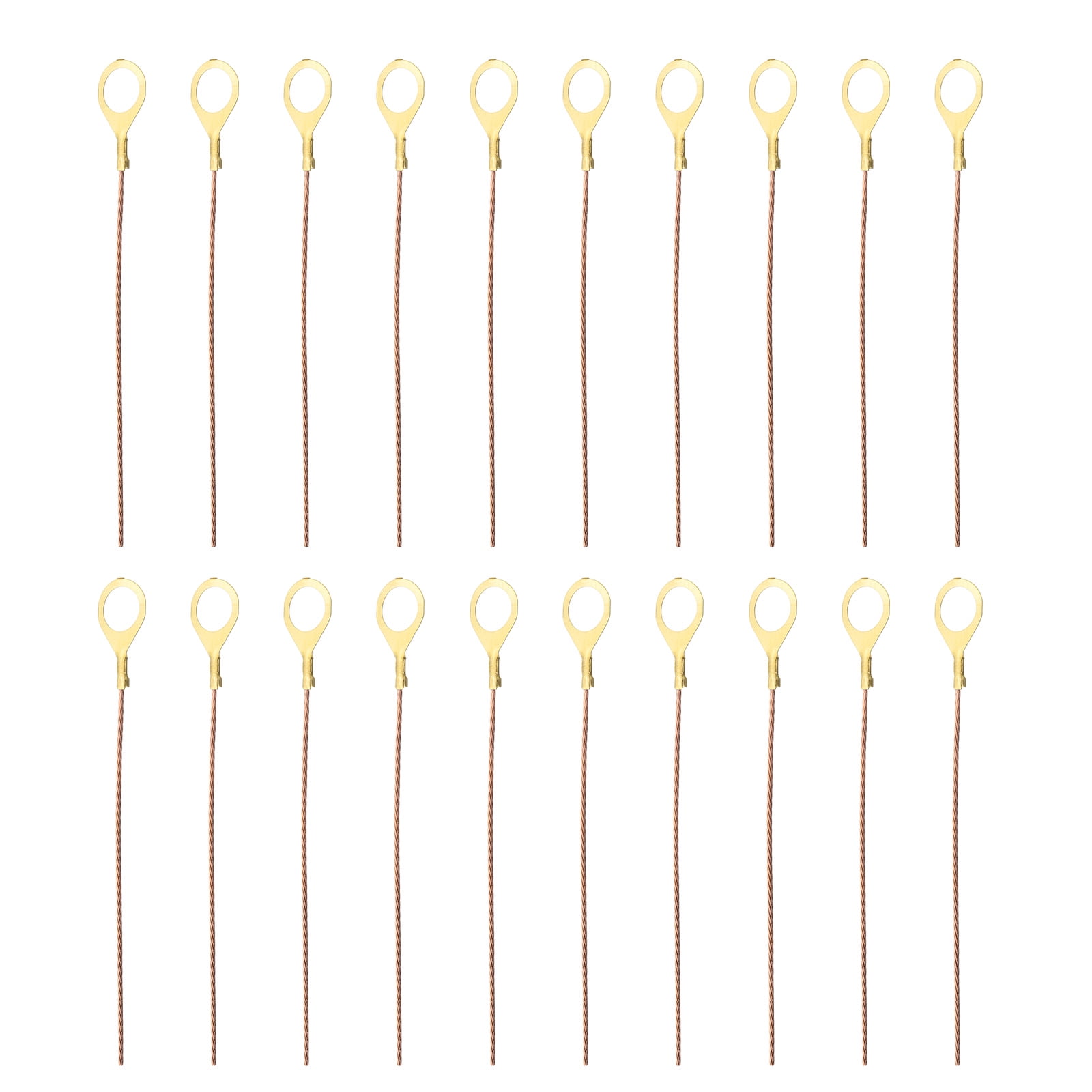 Uxcell 12 inch Bare Copper Wire-Copper Grounding Lugs, 20Pcs Cables ...