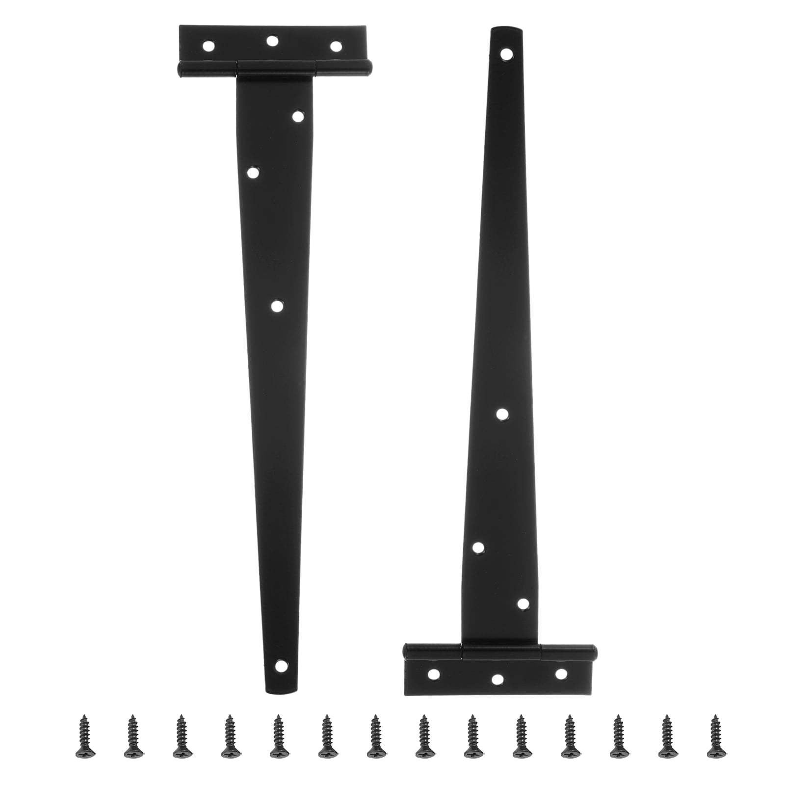 Uxcell 12 inch Door Tee Hinge, 2 Pack T Strap Hinges Shed Door Hinge ...