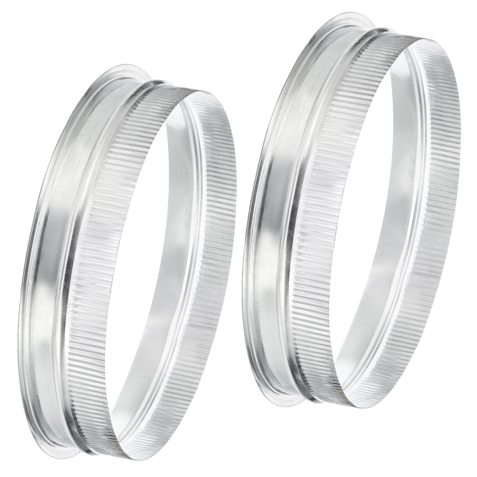 Uxcell 12 inch Duct Collar, 2Pcs Duct Connector Flange Galvanized Iron ...