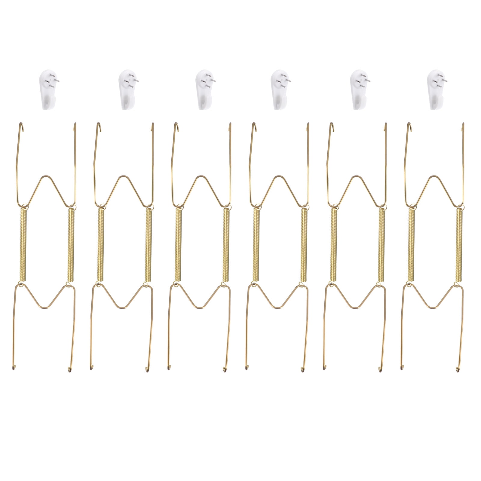 Uxcell 12 inch Stainless Steel Invisible Wall Plate Hangers With Tip ...