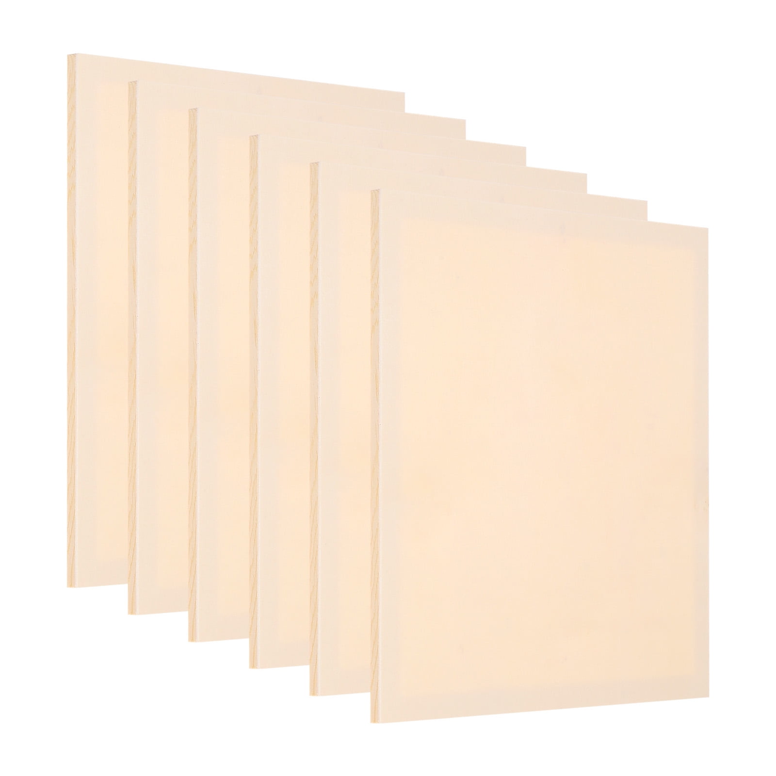 Uxcell 12 x 12 Inch Wood Panel Board, Unfinished Wood Canvas Square ...