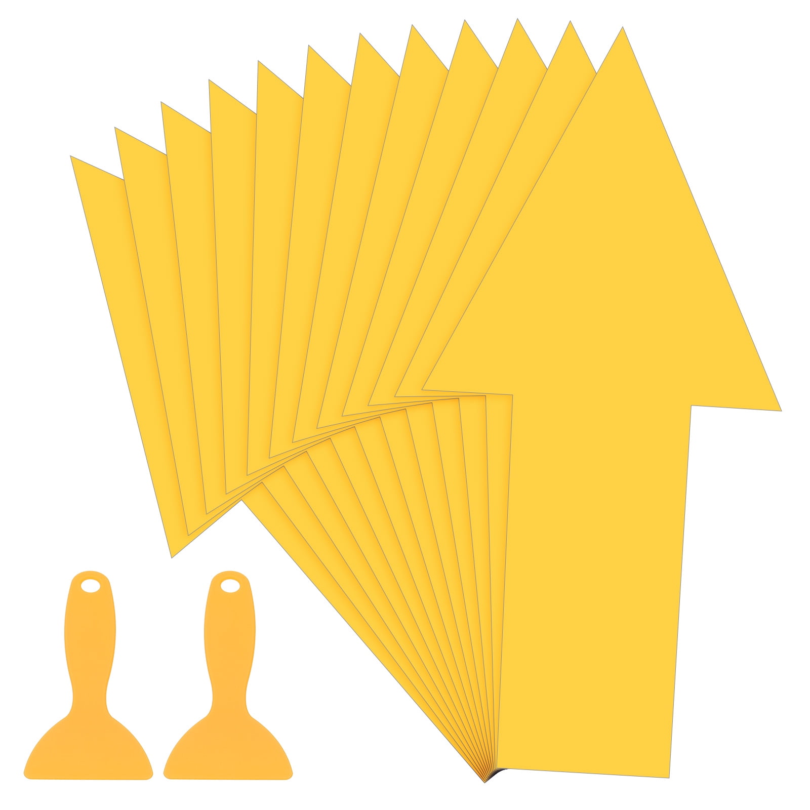 Uxcell 12" x 6" Arrow Sticker, 12Pcs Floor Stickers Directional Arrow ...