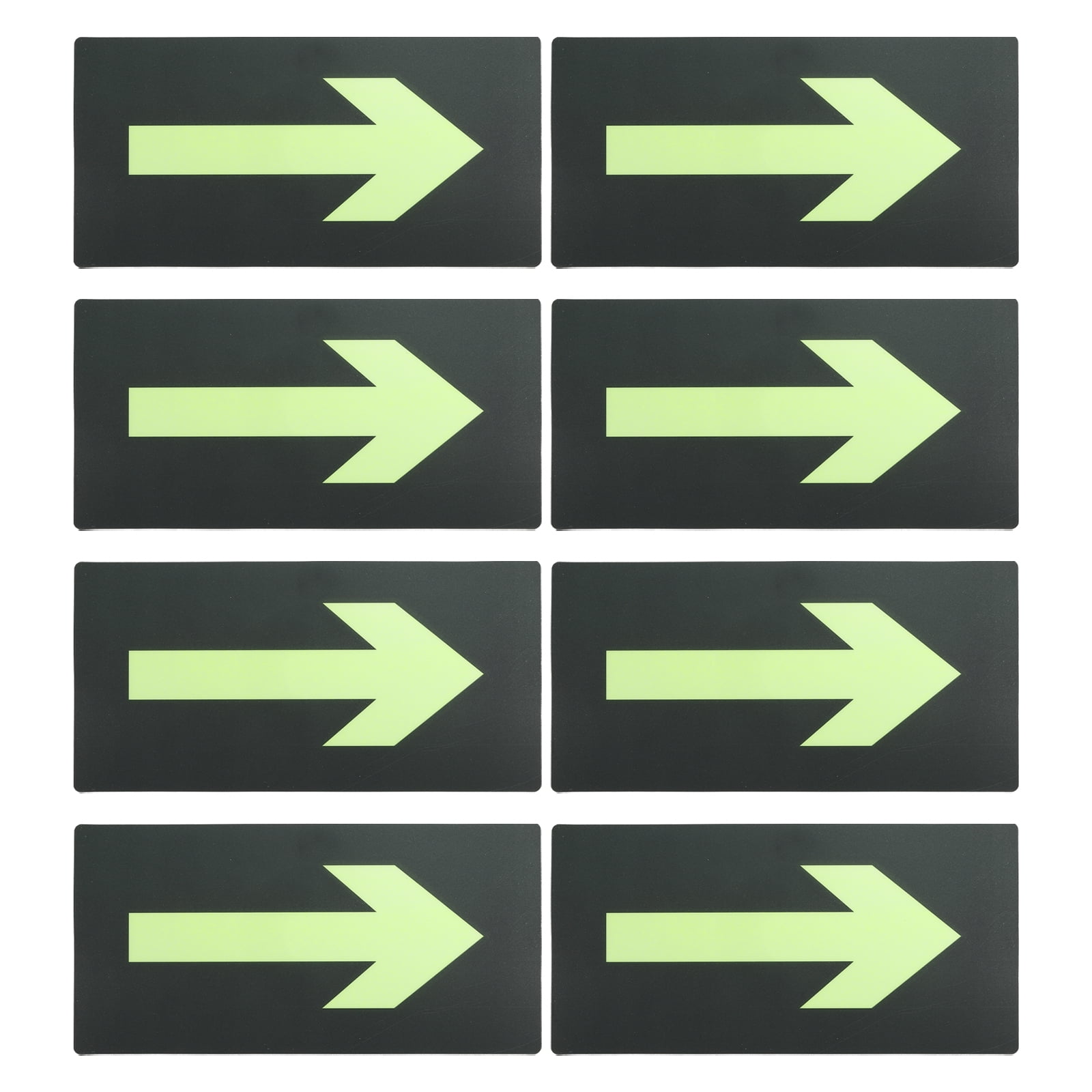 Uxcell 12 x 6 Inch Glowing Arrow Stickers, Straight Sign Floor Decal ...