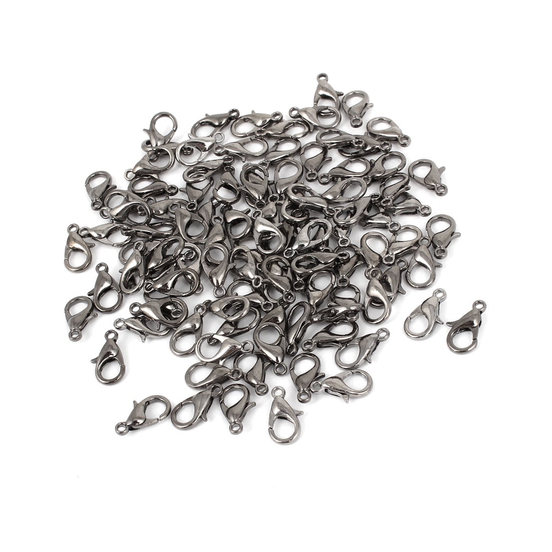 Uxcell 12 x 6mm Black Lobster Trigger Claw Parrot Clasps Jewelry ...