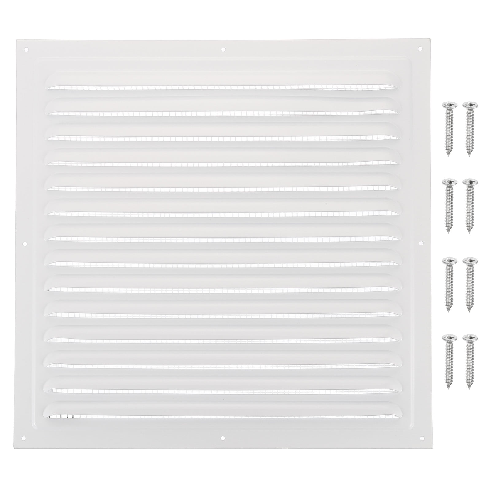 Uxcell 12"x12" Aluminum Gable Vent, Exterior Wall Outlet Vent Cover ...