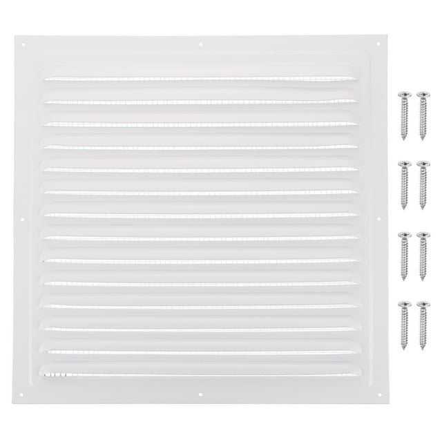 Uxcell 12"x12" Aluminum Gable Vent, Exterior Wall Outlet Vent Cover ...