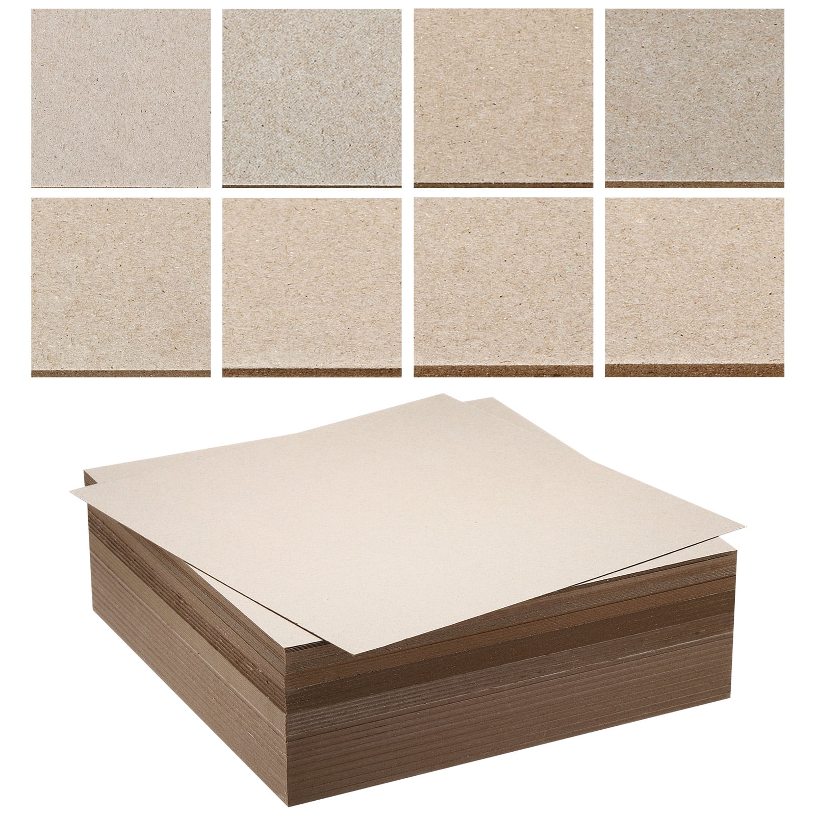 Uxcell 12"x12" Book Board, 40 Pack Chipboard Sheets Book Binding Board ...