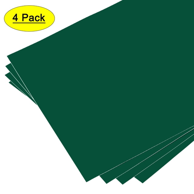 Uxcell 12"x12" Dark Green Vinyl Sheets Permanent Adhesive for Craft ...