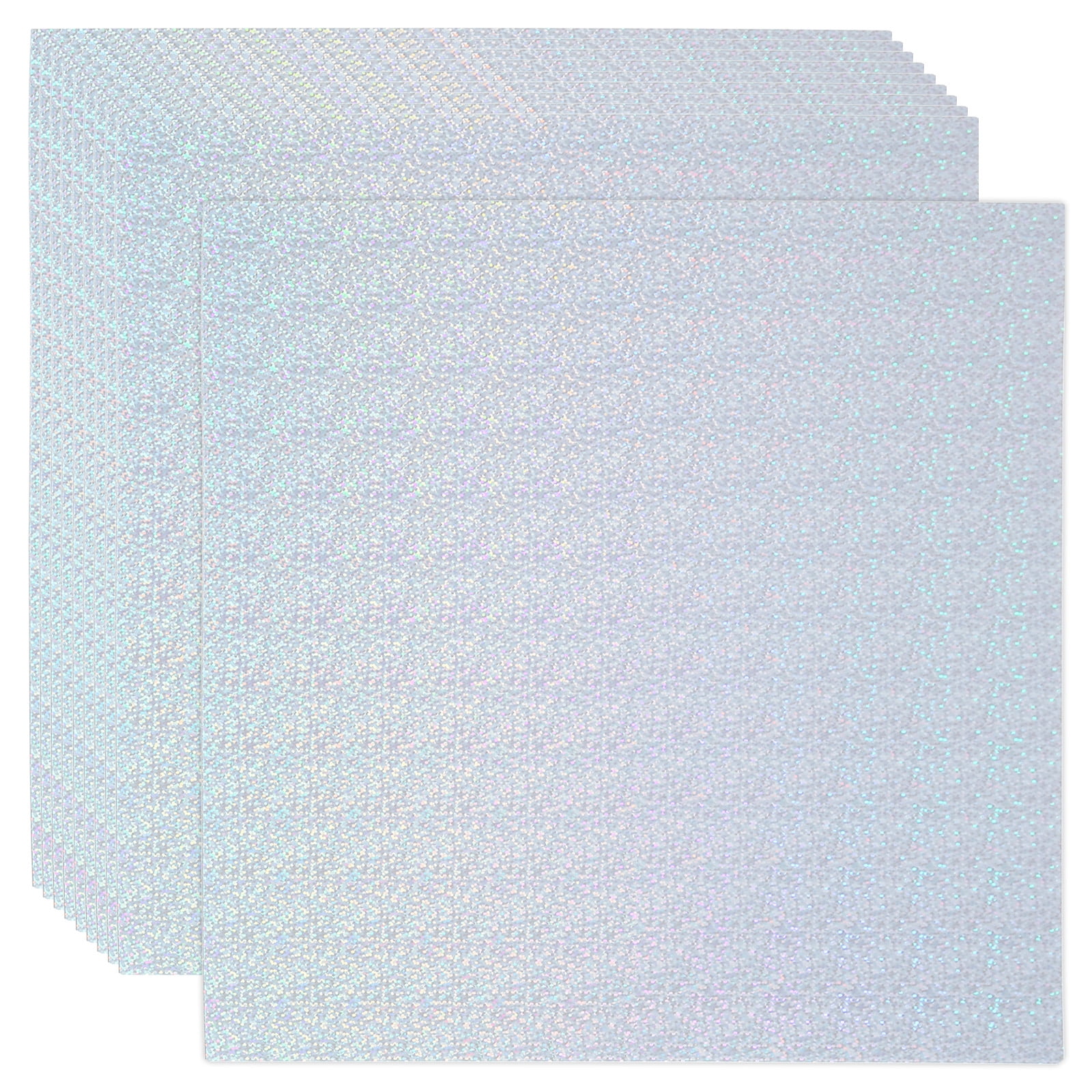 Uxcell 12"x12" Holographic Cardstock, 20 Pack Metallic Iridescent ...