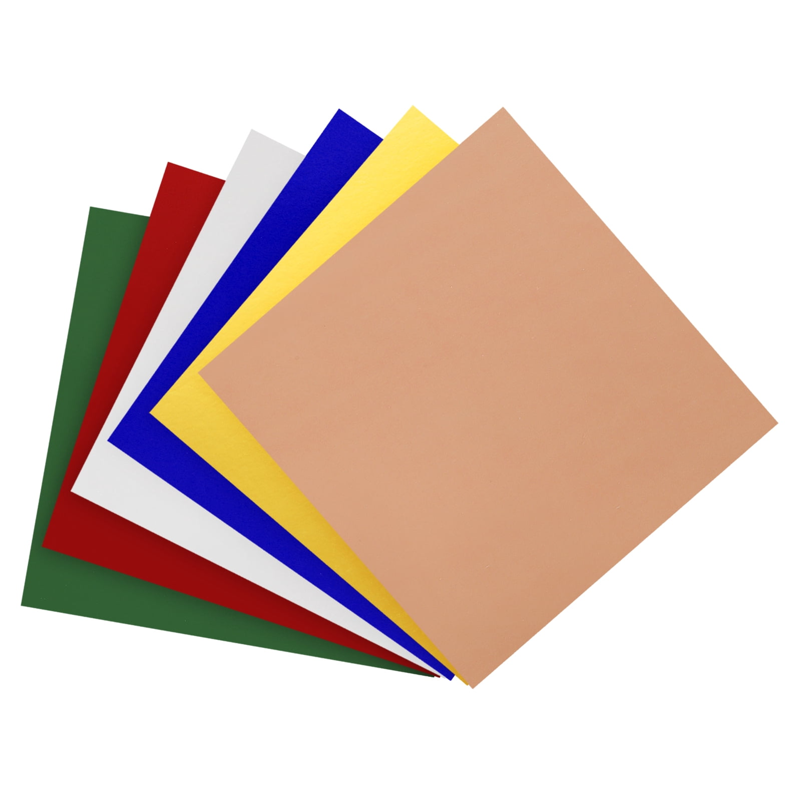 Uxcell 12"x12" Metallic Mirror Board Sheets, 6 Pack 6 Colors Cardstock ...