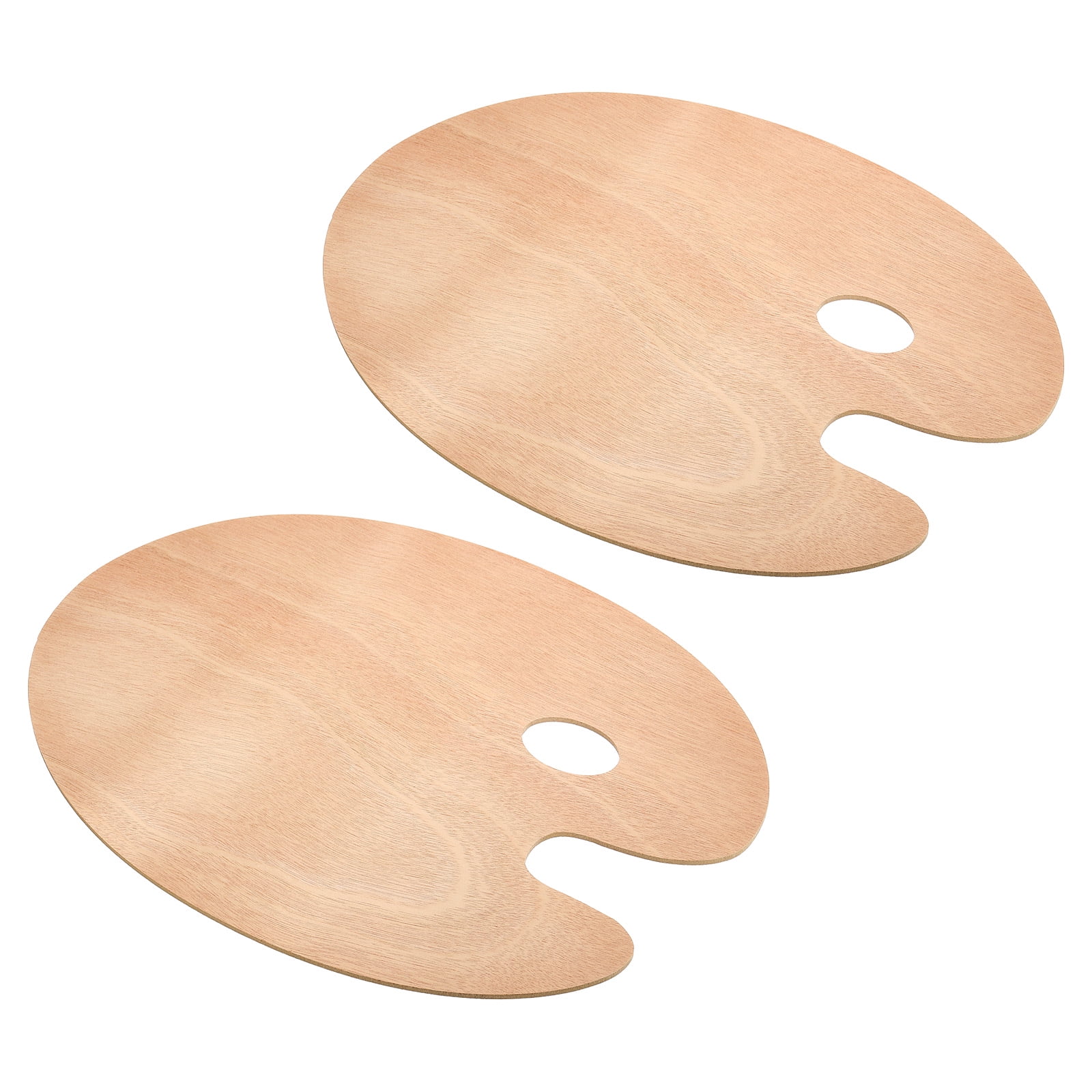 Uxcell 12"x16" Wooden Paint Palette Wood Color Mixing Oval Painting ...