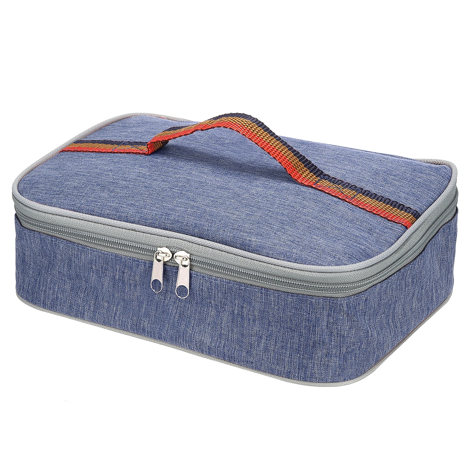 Uxcell 12"x9"x3" Insulated Lunch Bags Reusable Food Containers Bag Flat ...