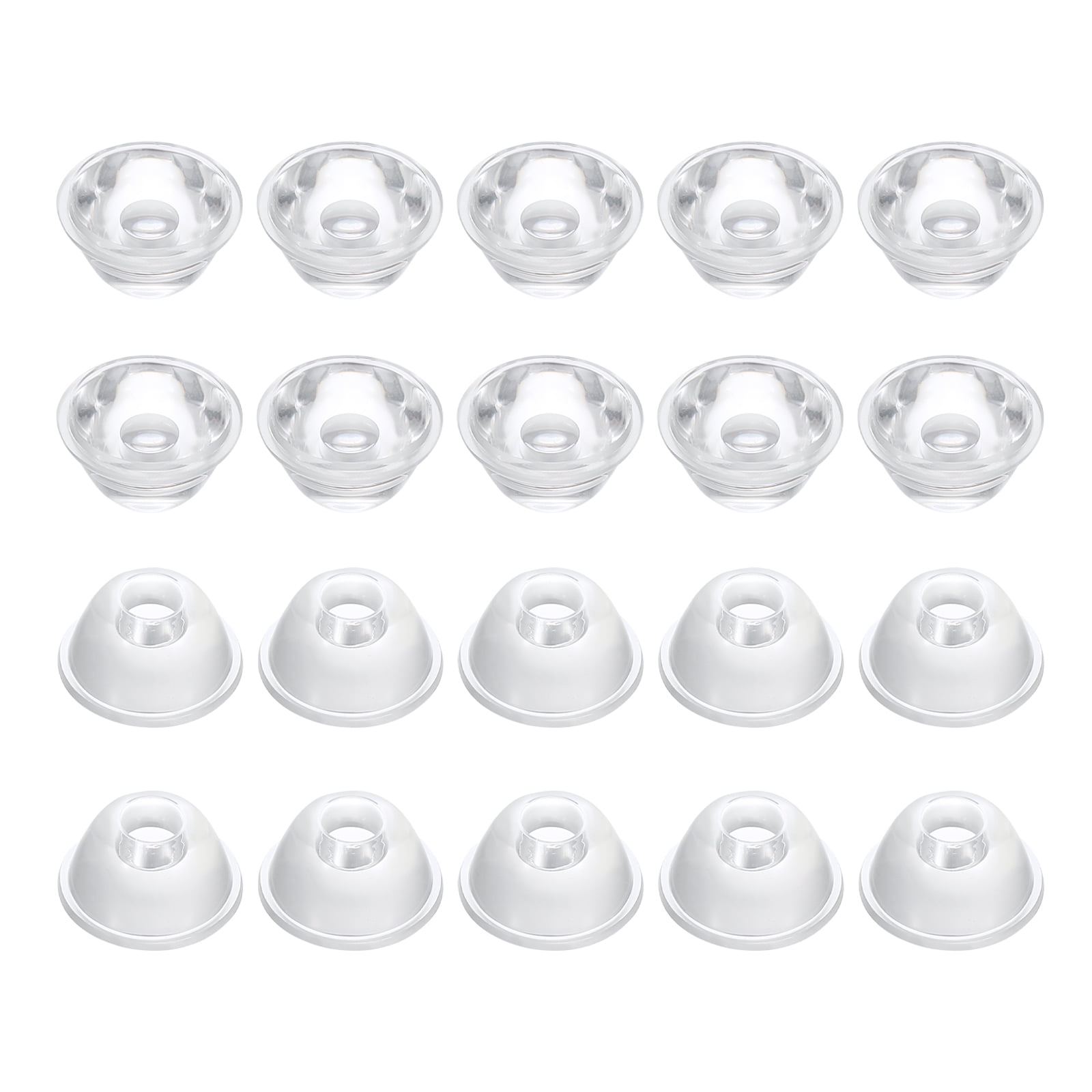 Uxcell 120 Degree 20mm High Power LED Lens, 20 Pcs LED Reflector ...