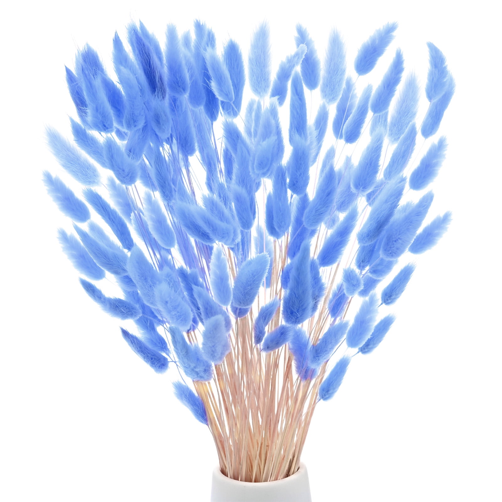 Uxcell 120-Pack Bunny Tails Grass 17 Inch Fluffy Rabbit Tail Grass ...