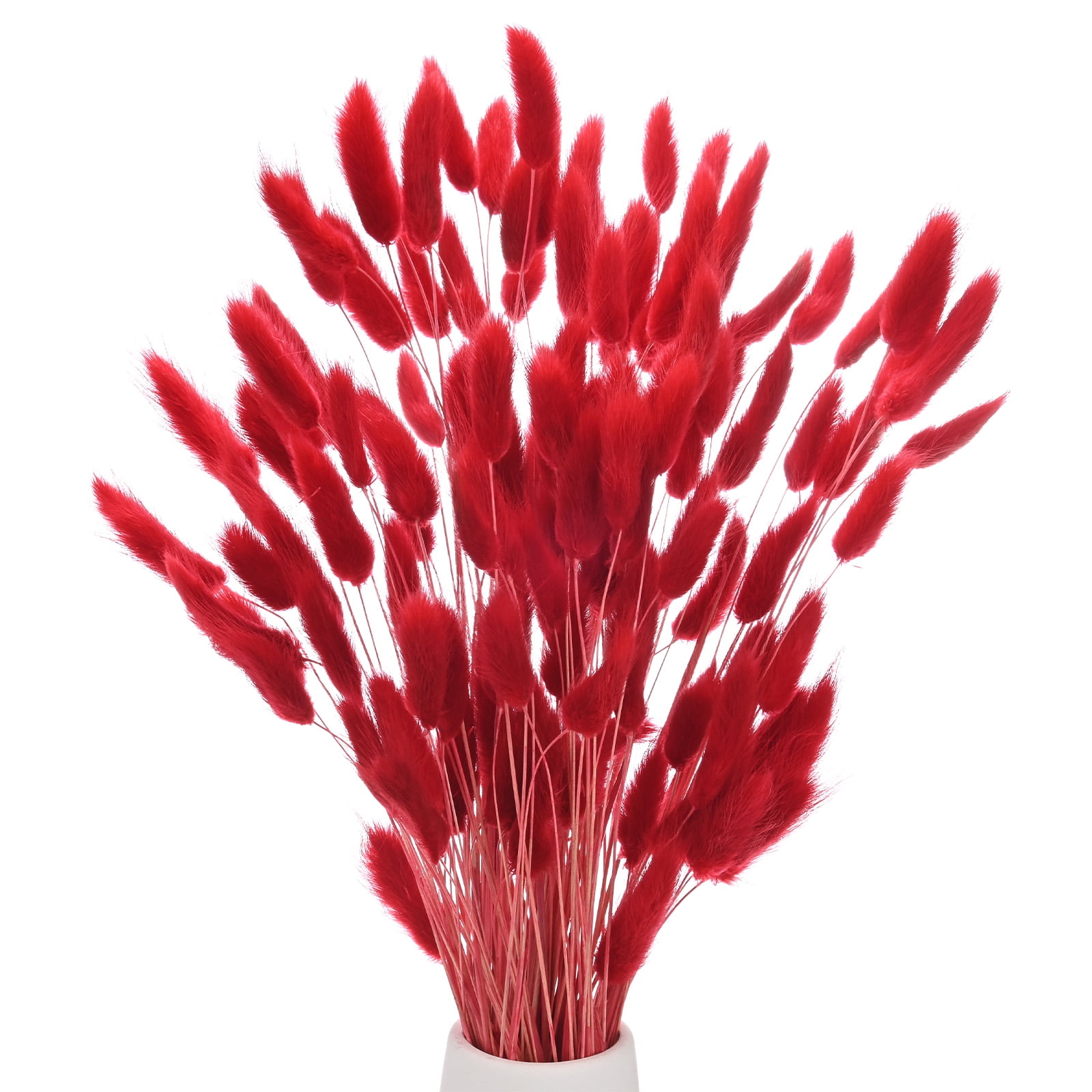 Uxcell 120-Pack Bunny Tails Grass 17 Inch Fluffy Rabbit Tail Grass ...