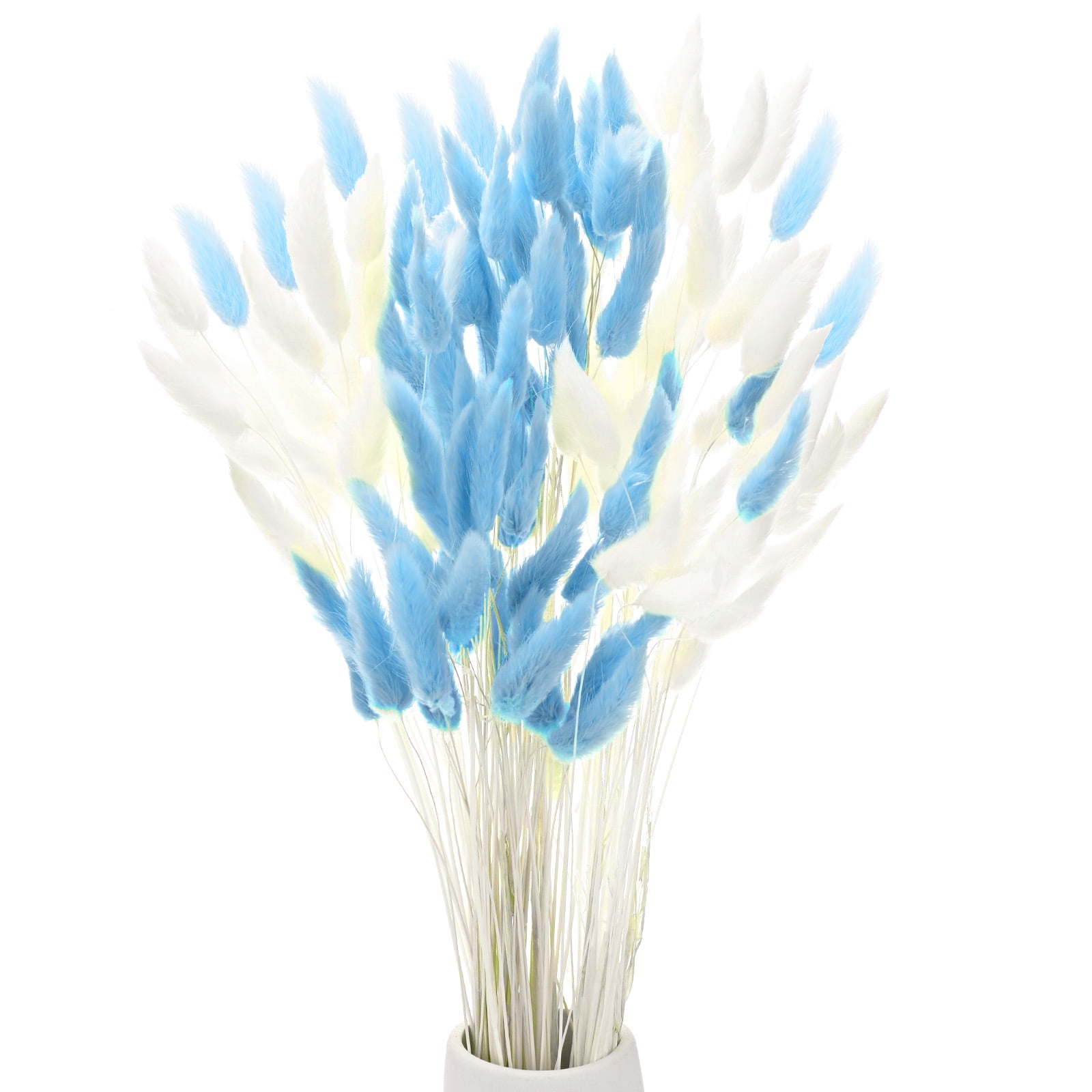 Uxcell 120-Pack Bunny Tails Grass 17 Inch Fluffy Rabbit Tail Grass ...