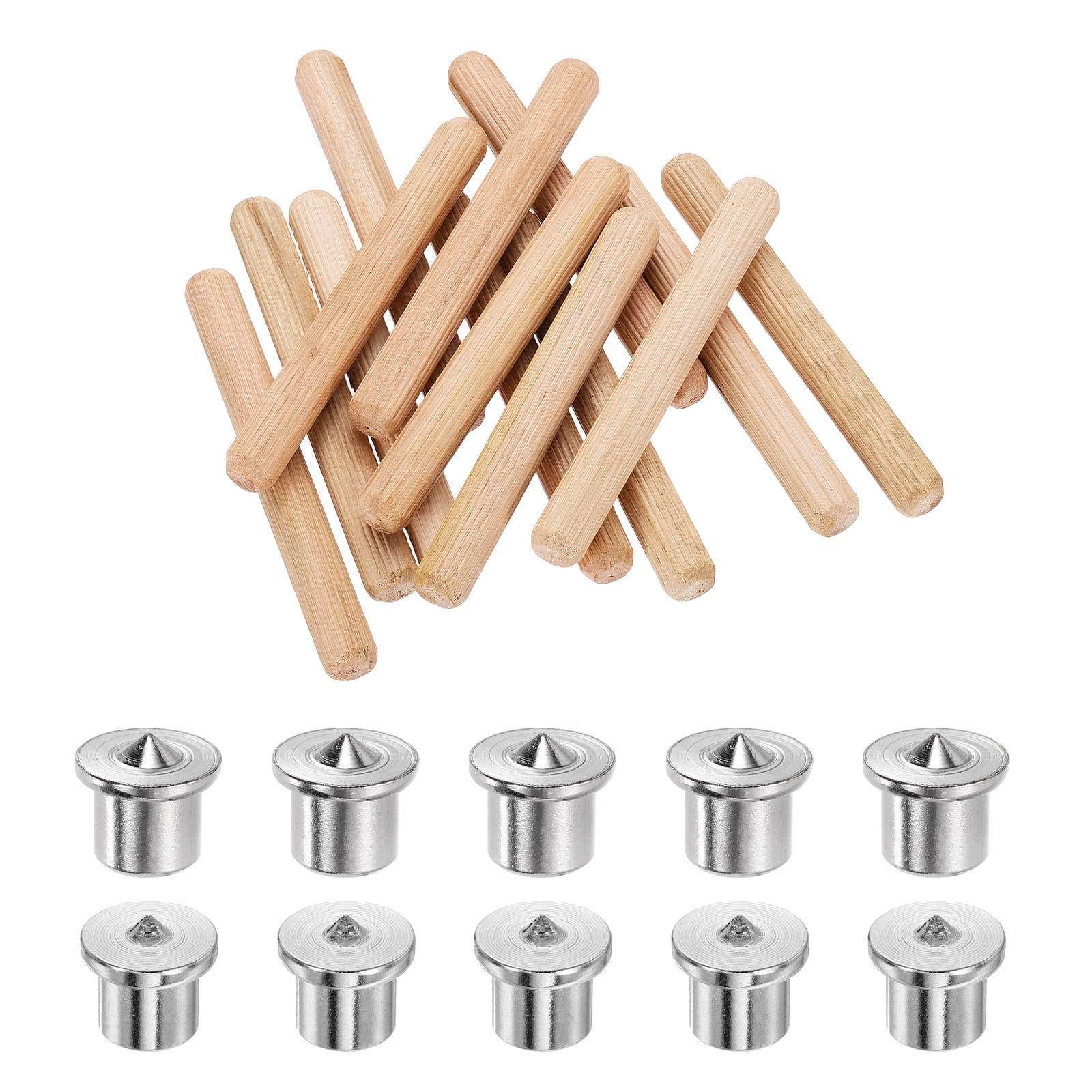 Uxcell 120 Pack Wood Dowel Pins, 15/32