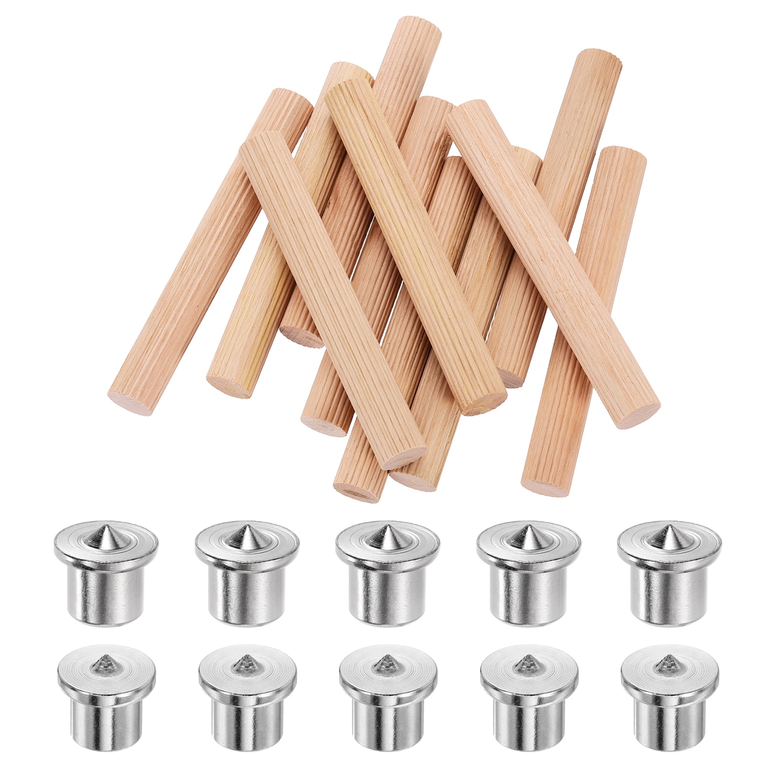 Uxcell 120 Pack Wood Dowel Pins, 15/32