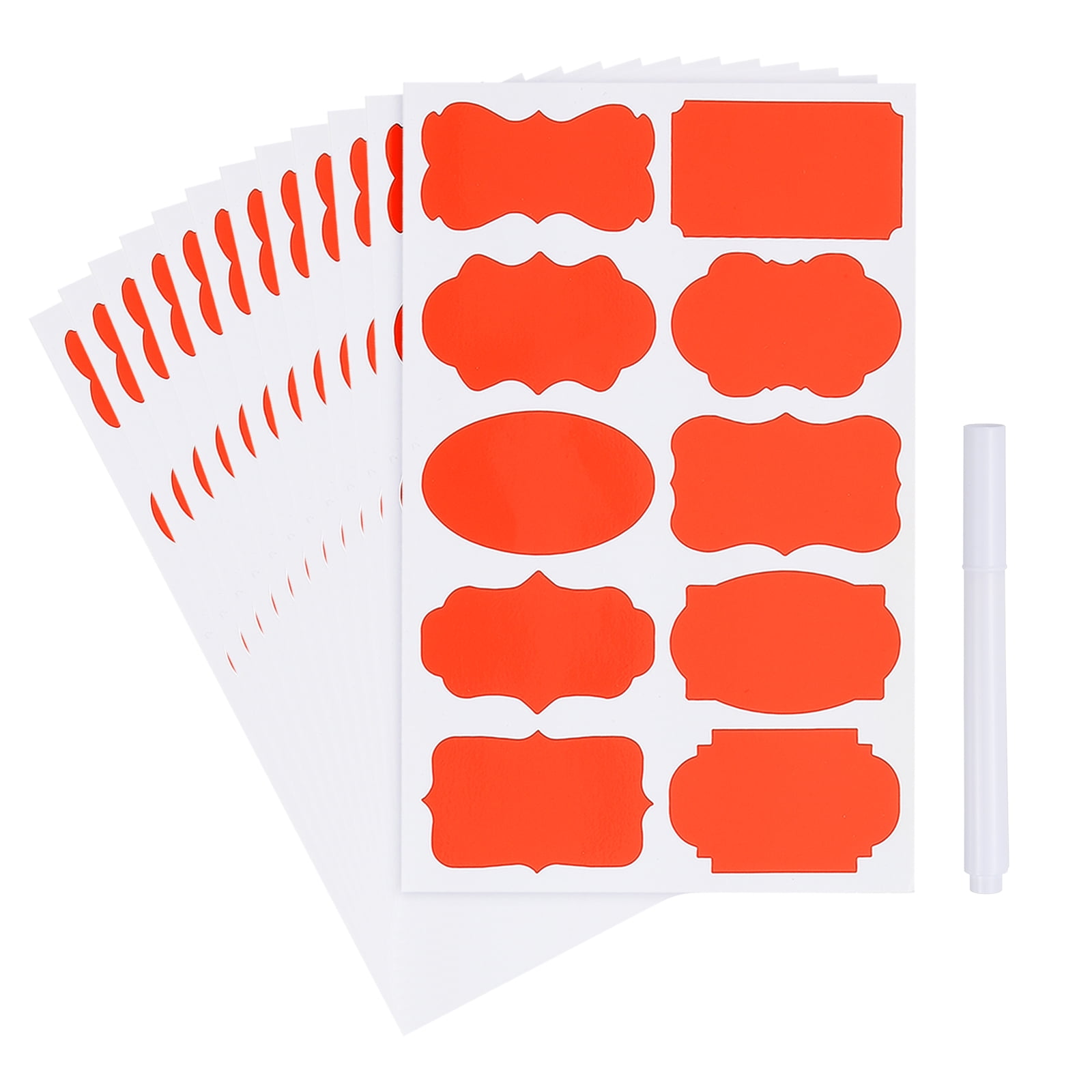 Uxcell 120 Pcs Chalkboard Labels for Jars, 2" x 3" Self Adhesive Blank ...
