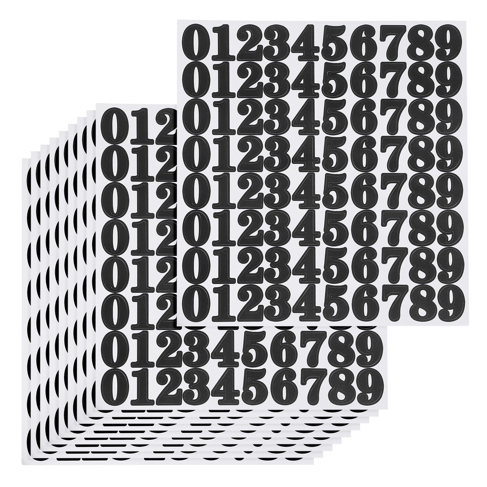 Uxcell 1200 Pcs 15 Sheets Mailbox Numbers, 1 Inch Waterproof Vinyl ...