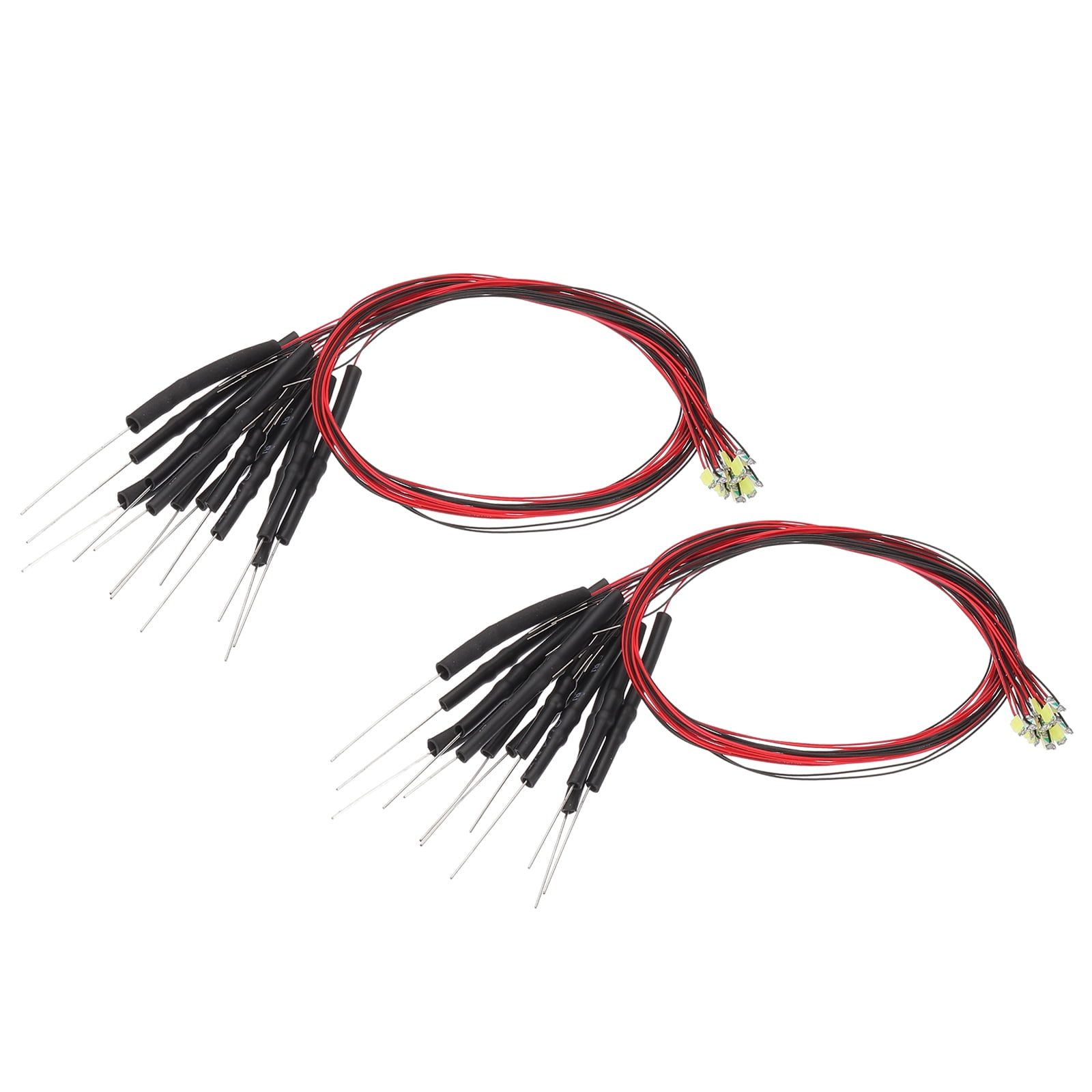 Uxcell 1206 Pre-Wired Micro LED 24 Pcs 3-6V Emitting Diodes Cool White ...
