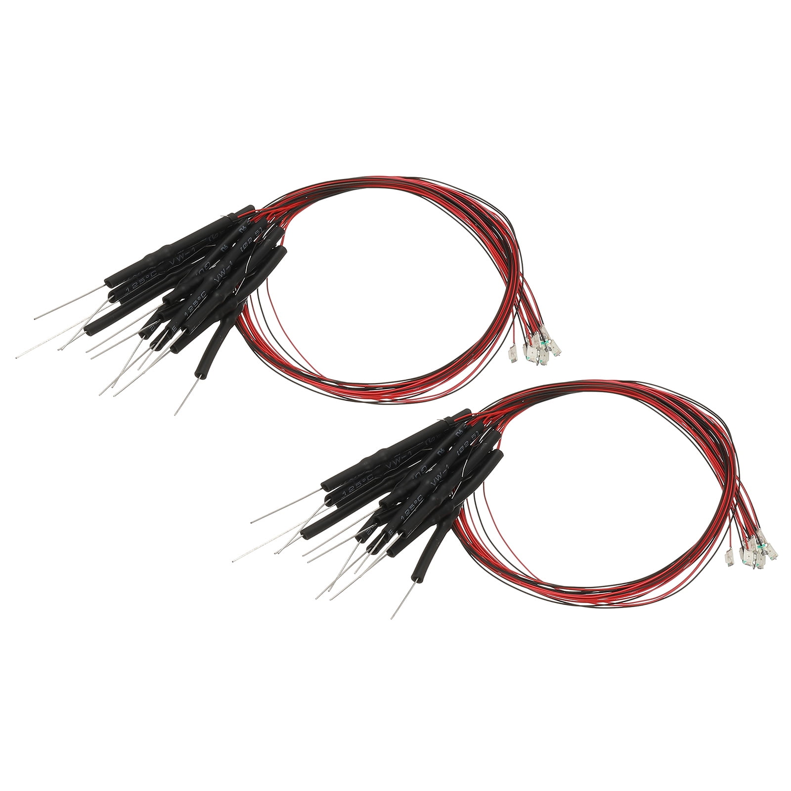 Uxcell 1206 Pre-Wired Micro LED, 24 Pcs 9-12V Pre-soldered Mini Light ...