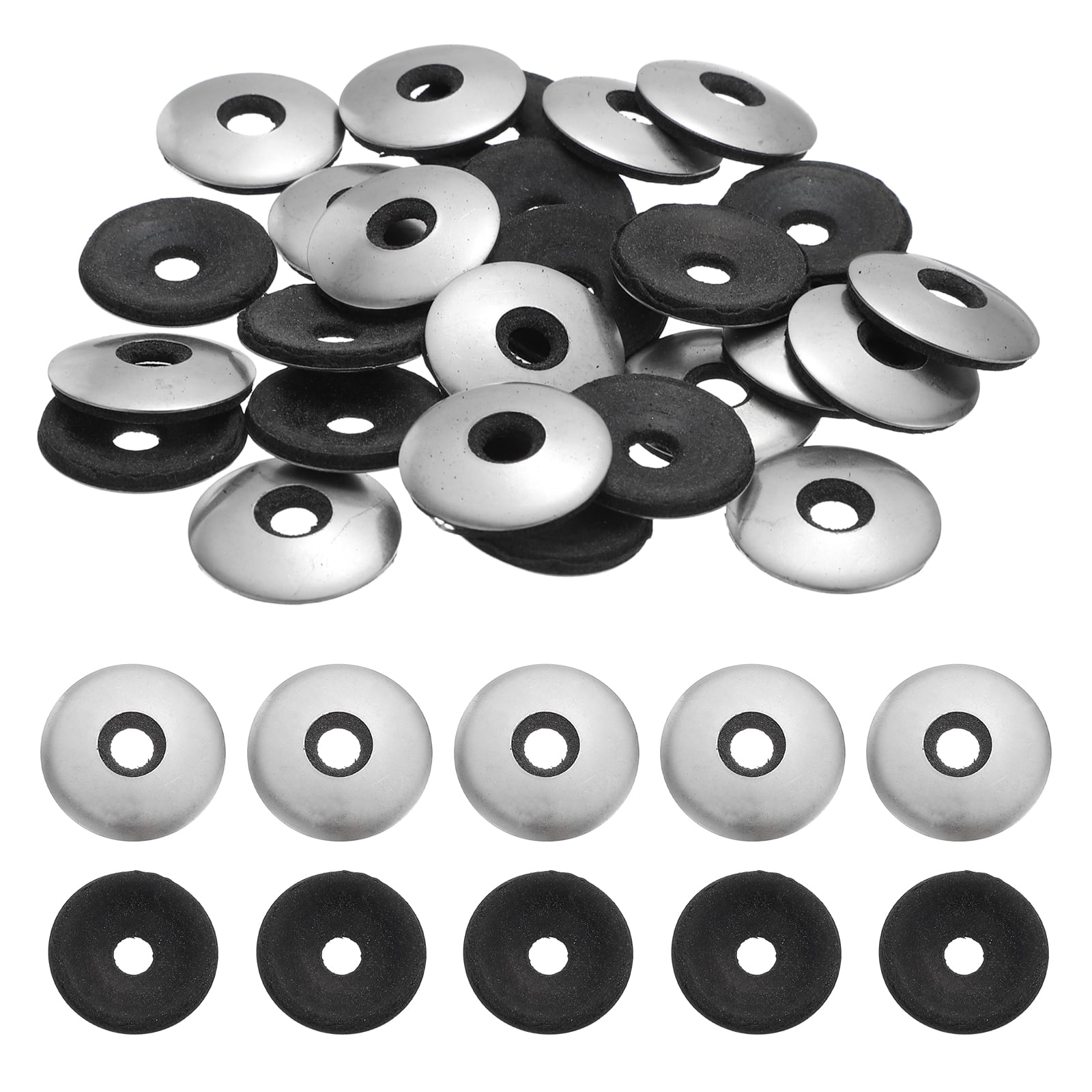 Uxcell 120Pack 5/16" x 1" Stainless Steel EPDM Bonded Sealing Washers ...