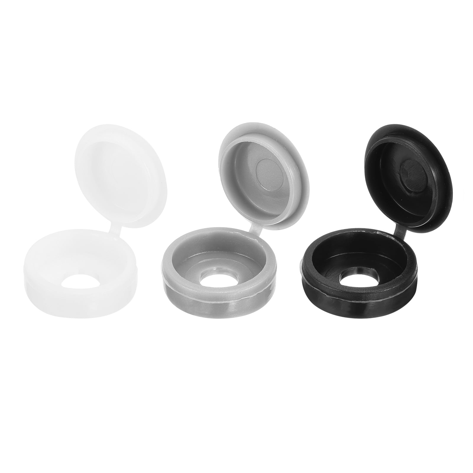 Uxcell 120Pack Screw Cover Caps, Snap Washer Covers Folding Screw Cap ...