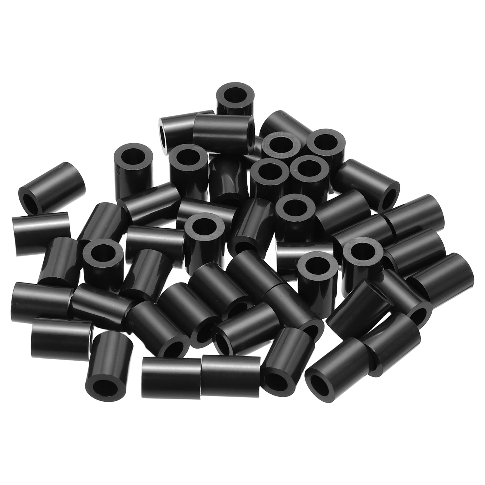 Uxcell 120Pcs M8 ABS Spacers 3/16" ID x 1/4" OD x 0.39" l Plastic Round ...
