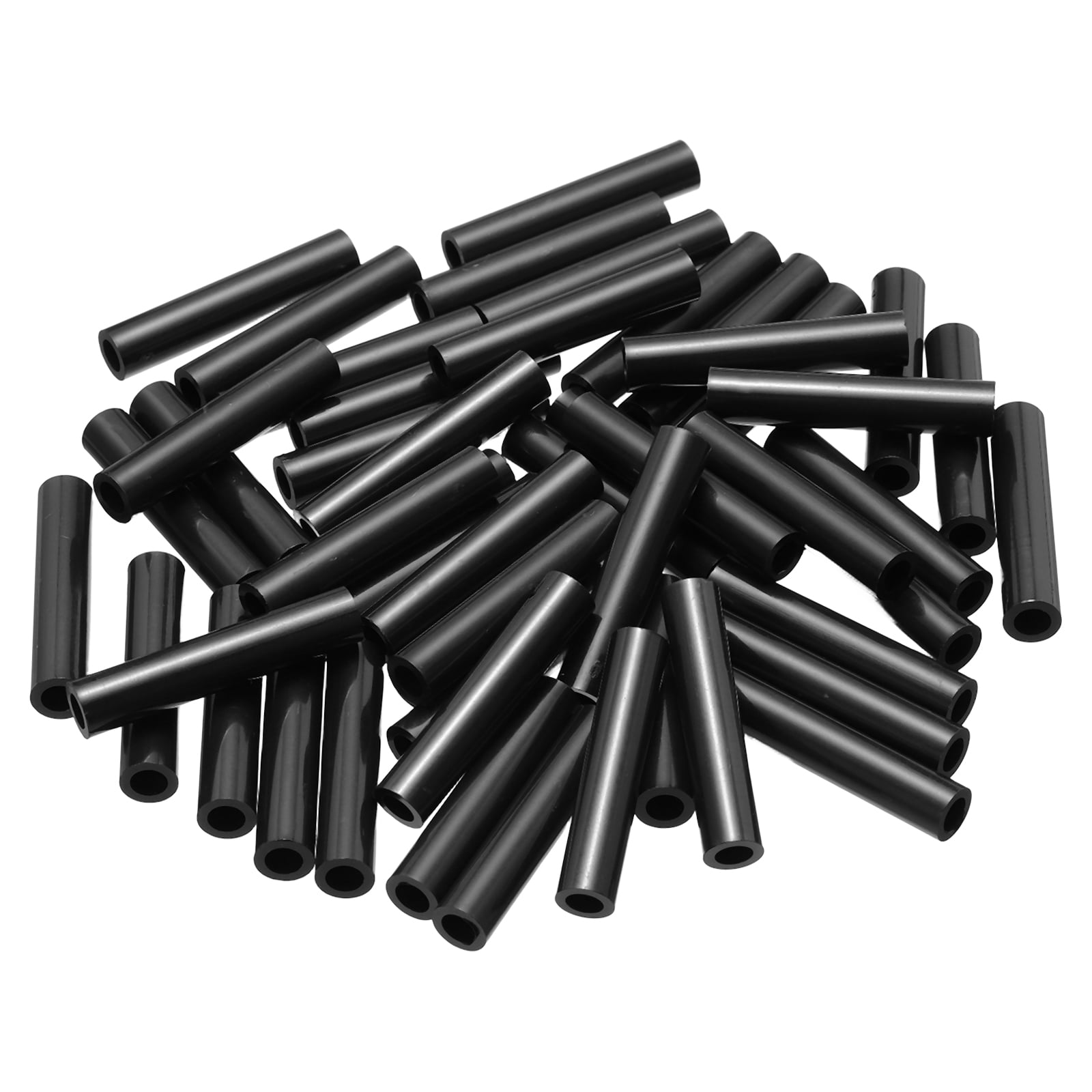 Uxcell 120Pcs M8 ABS Spacers 3/16" ID x 1/4" OD x 1.38" l Plastic Round ...