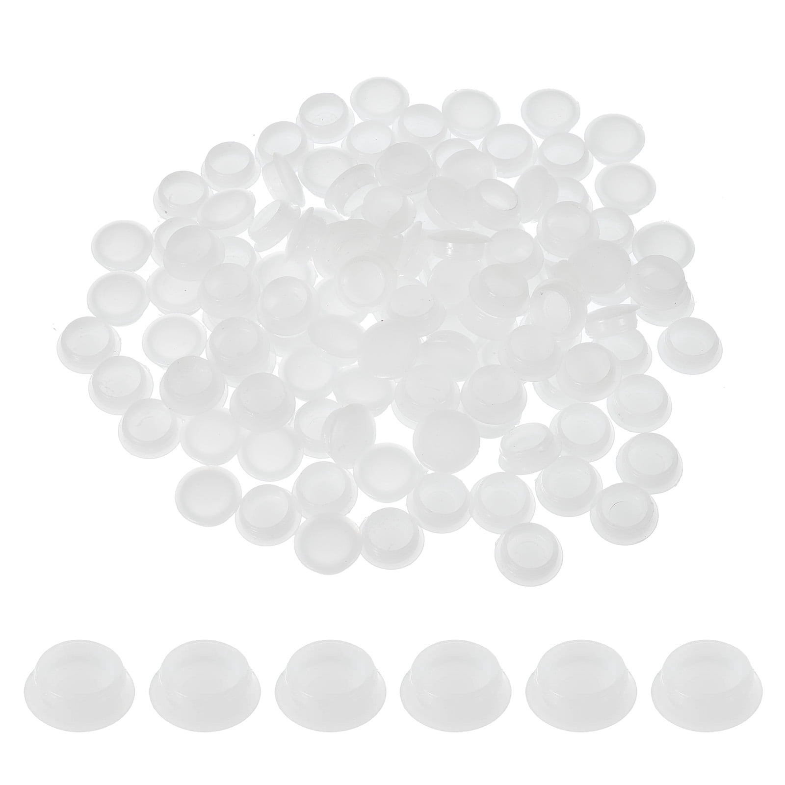 Uxcell 120Pcs Plastic Hole Plugs, 3/5"(16mm) Screw Caps Cover Knockout ...