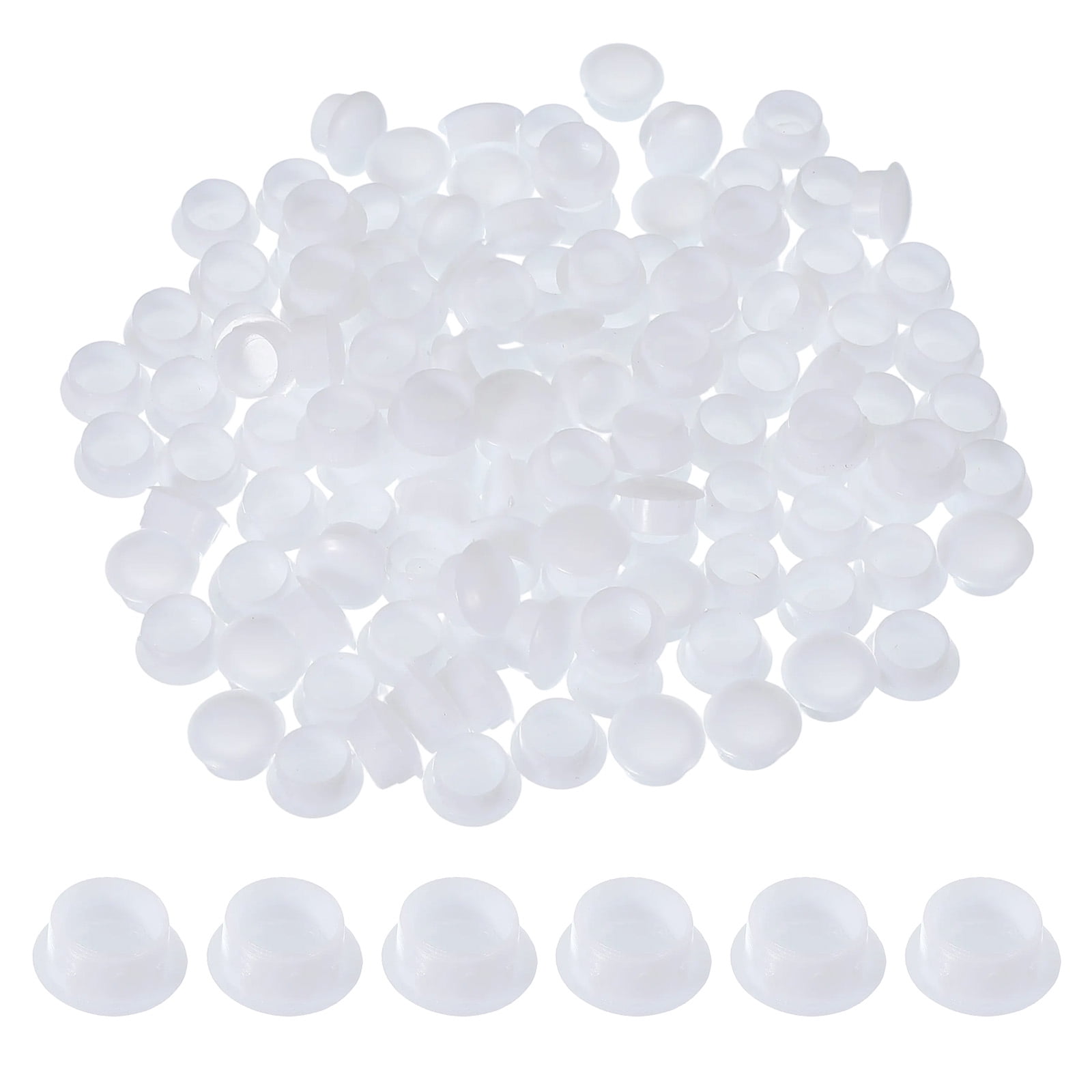 Uxcell 120Pcs Plastic Hole Plugs, 9/16"(14mm) Screw Caps Cover Knockout ...