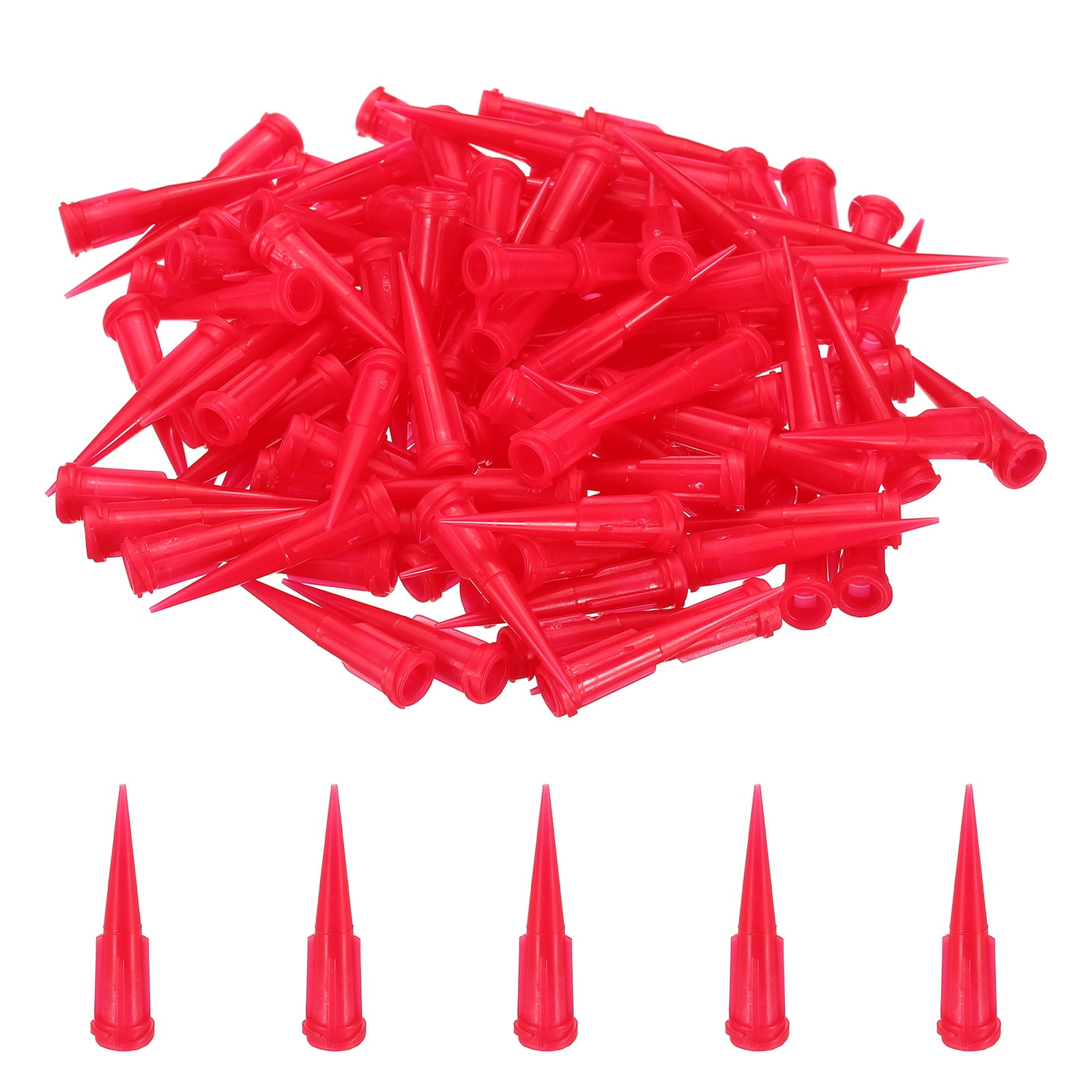 Uxcell 120Pcs Plastic Tapered Pinhead, 25 Gauge TT Adhesive Dispensing ...