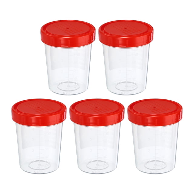 Uxcell 120mL Sample Cups Sample Containers Leak Proof Screw Cap for Lab ...