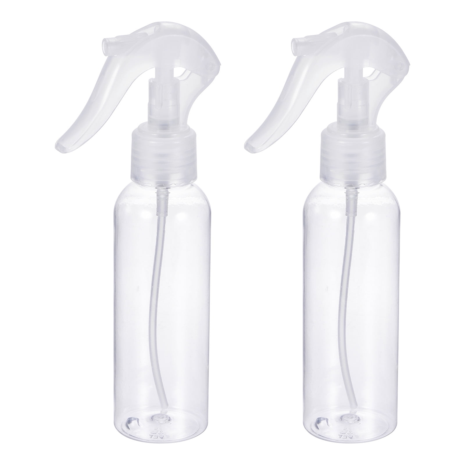 Uxcell 120ml Spray Bottles Refillable Mist Sprayer Plastic Clear 2 Pack ...
