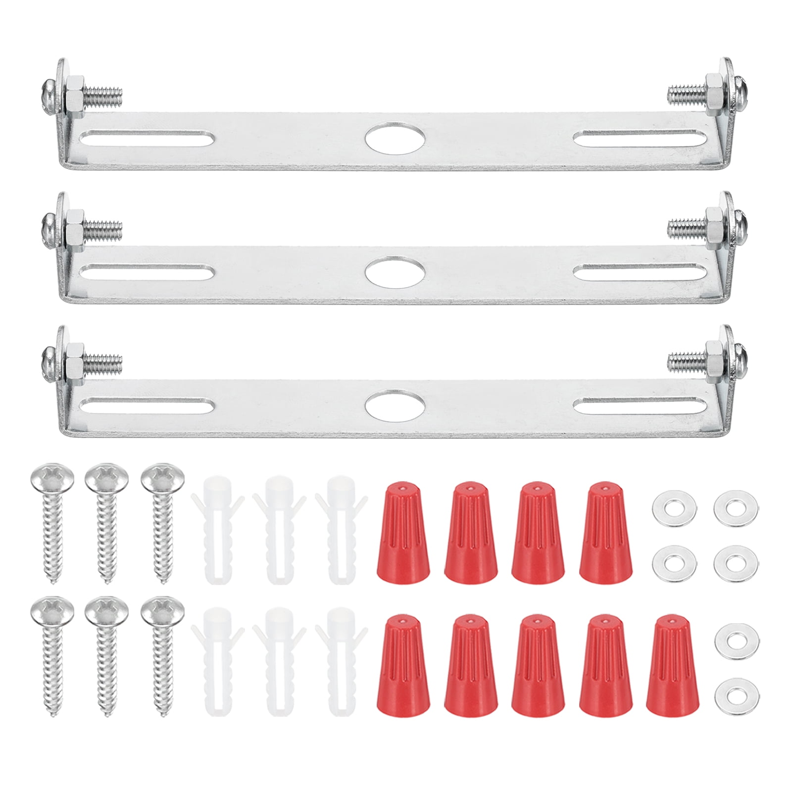 Uxcell 120mm (4.7") Universal Light Fixture Mounting Bracket Kit, 3 Set ...